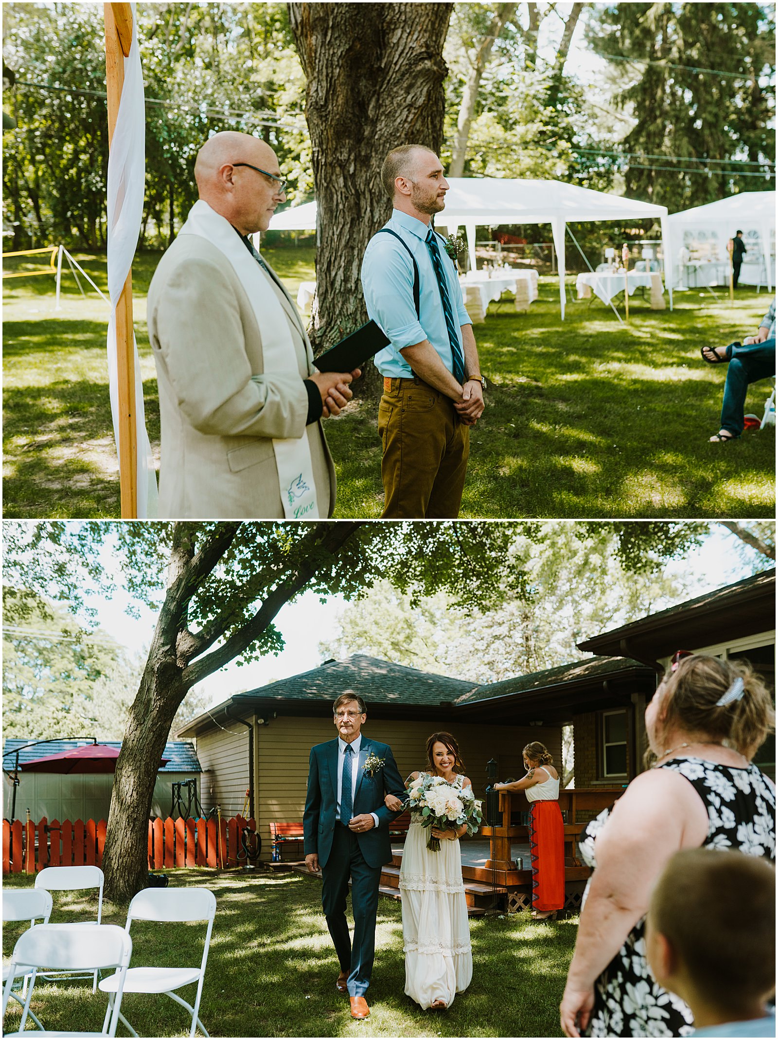 Summer Detroit Backyard Wedding | Madalyn Muncy Photography