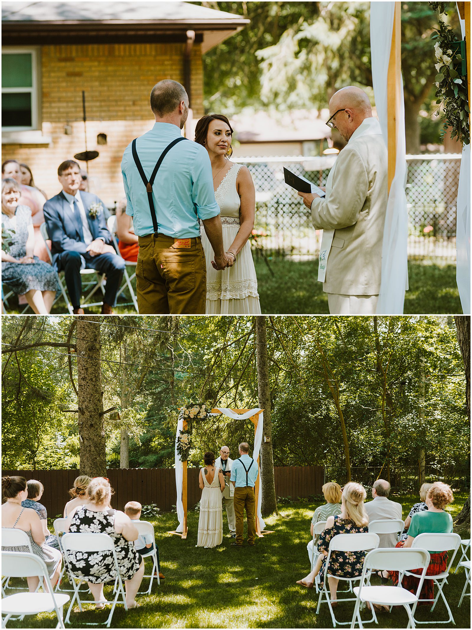 Summer Detroit Backyard Wedding | Madalyn Muncy Photography