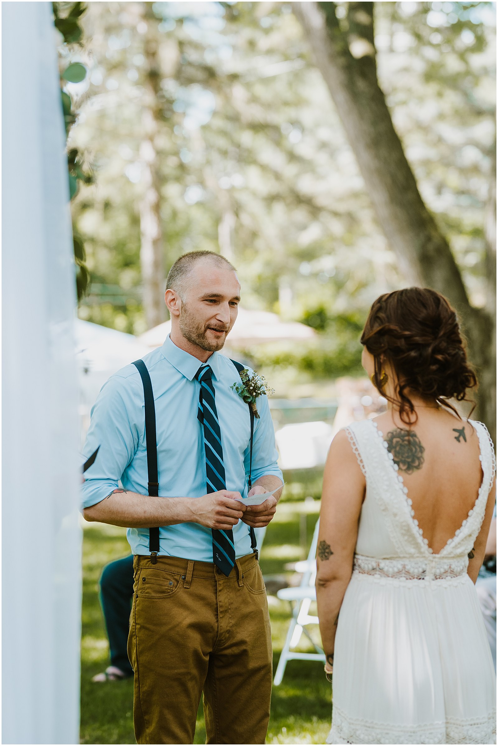 Summer Detroit Backyard Wedding | Madalyn Muncy Photography