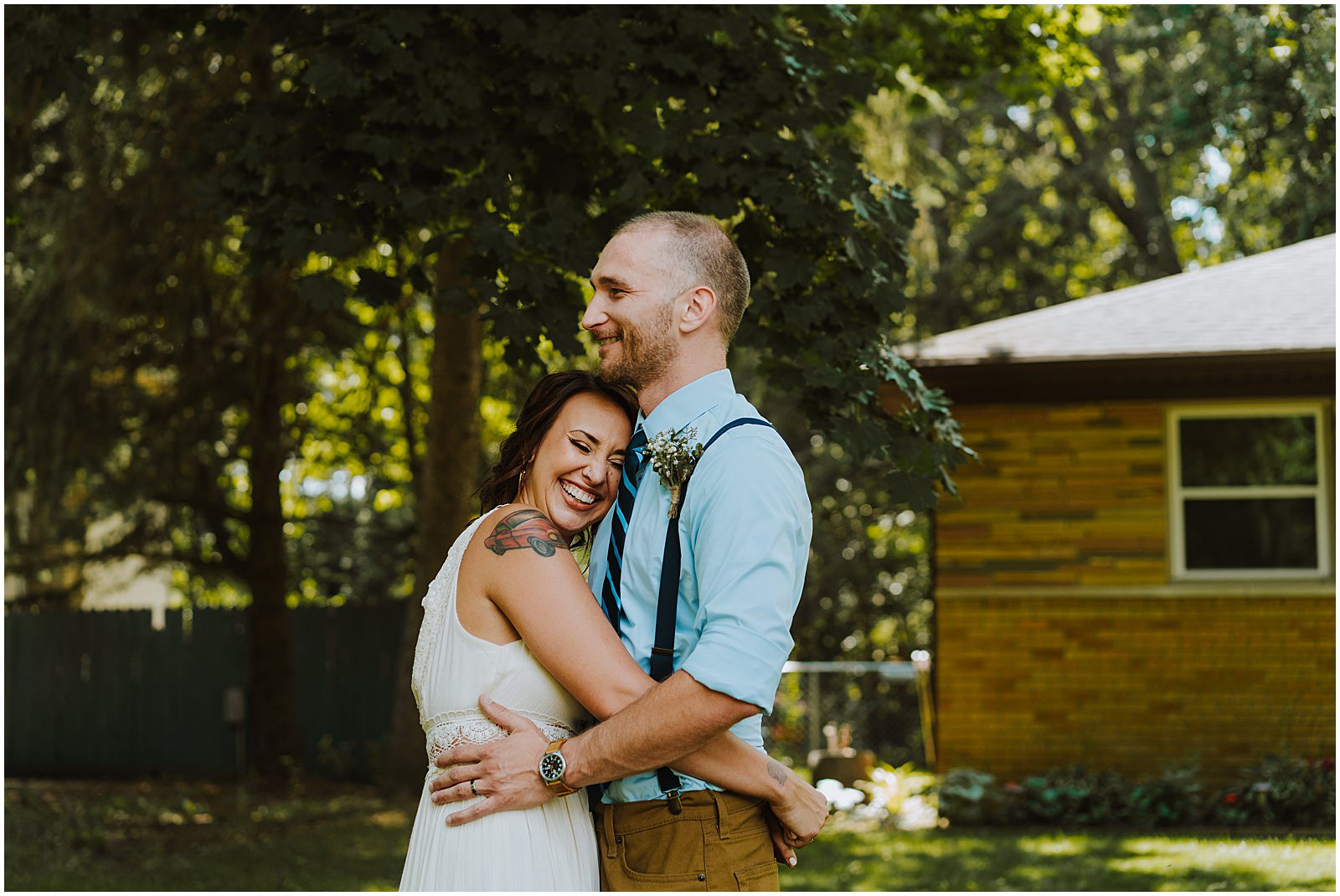 Summer Detroit Backyard Wedding | Madalyn Muncy Photography