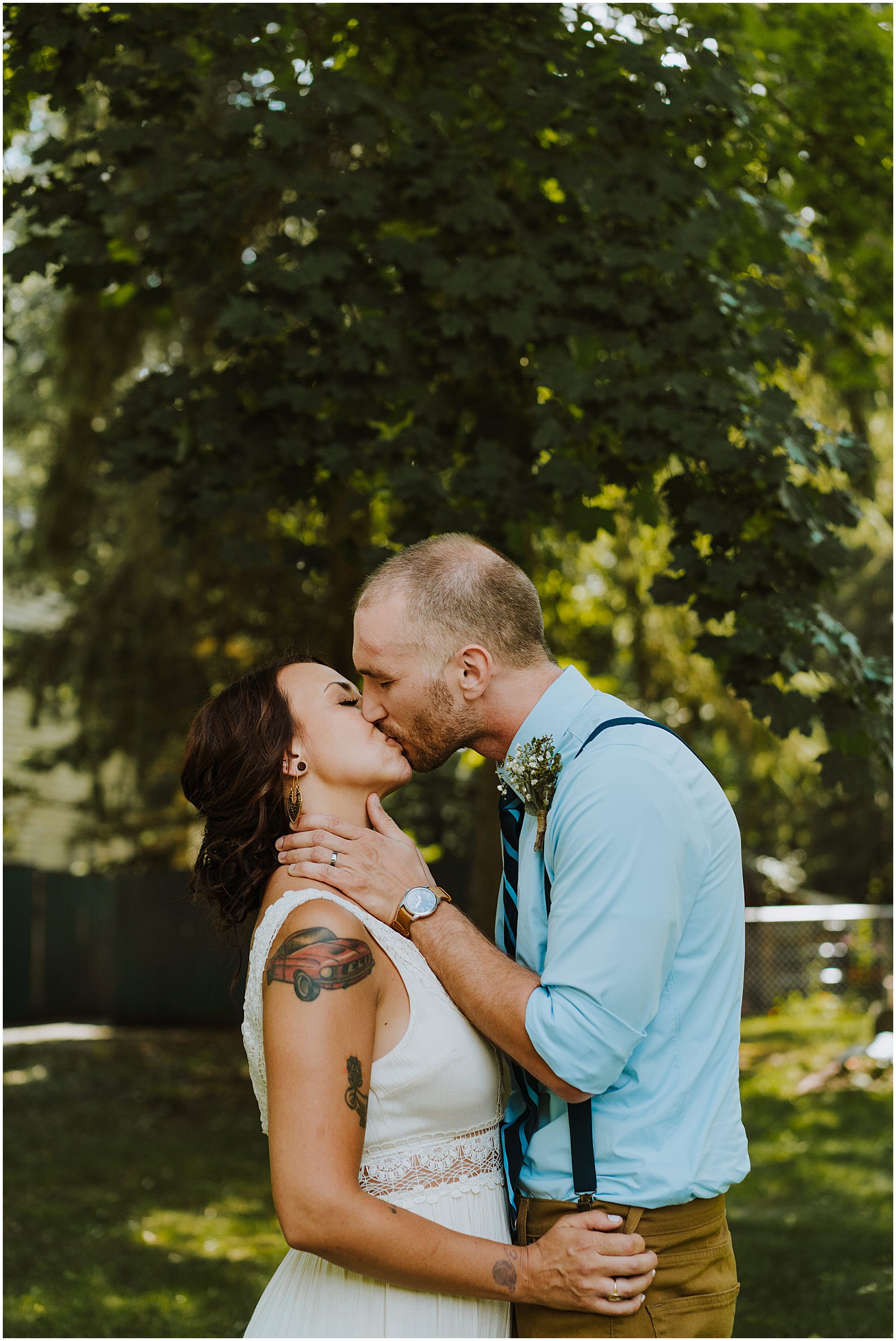 Summer Detroit Backyard Wedding | Madalyn Muncy Photography